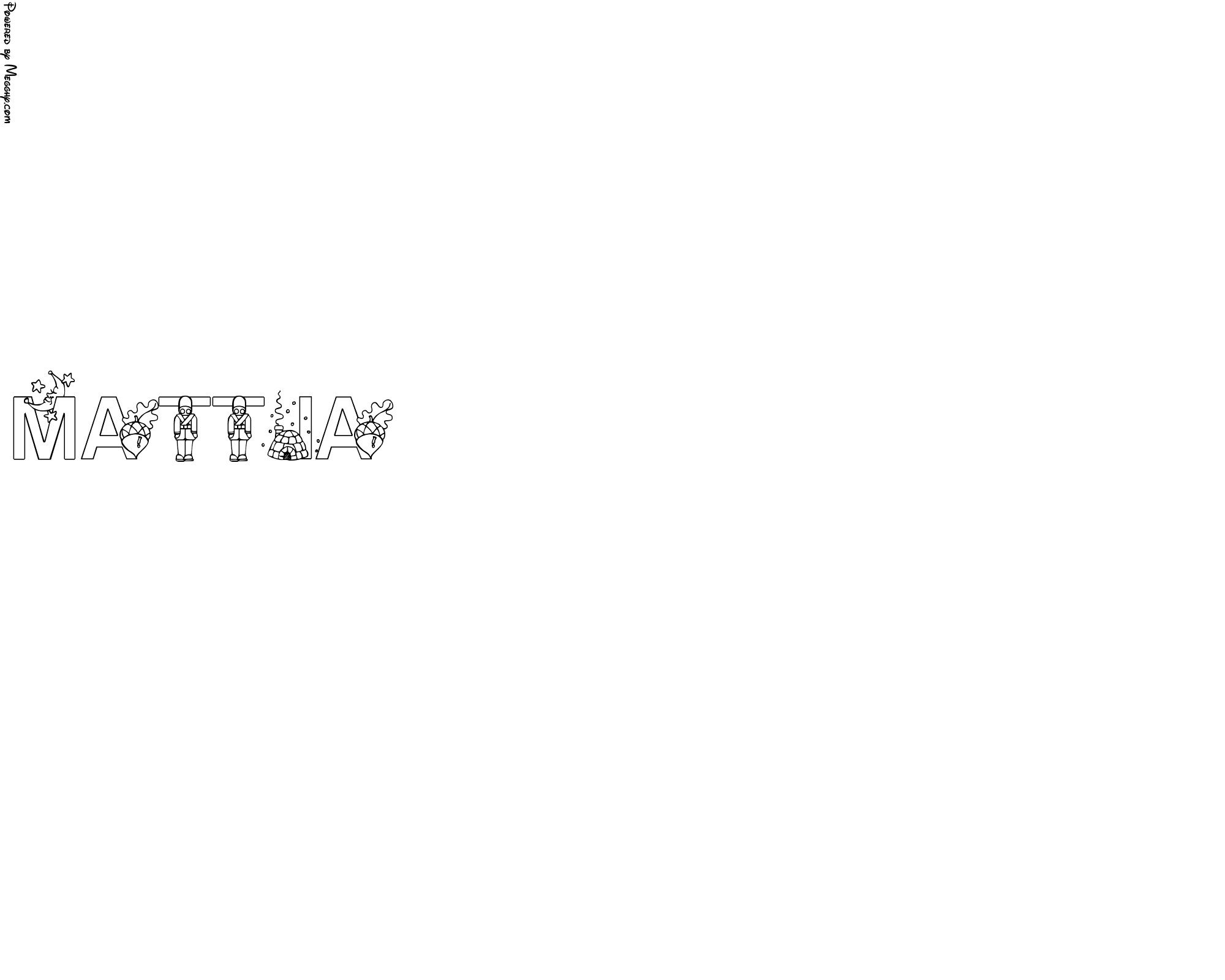 Disegno per bambini mattia 2534 da stampare e colorare