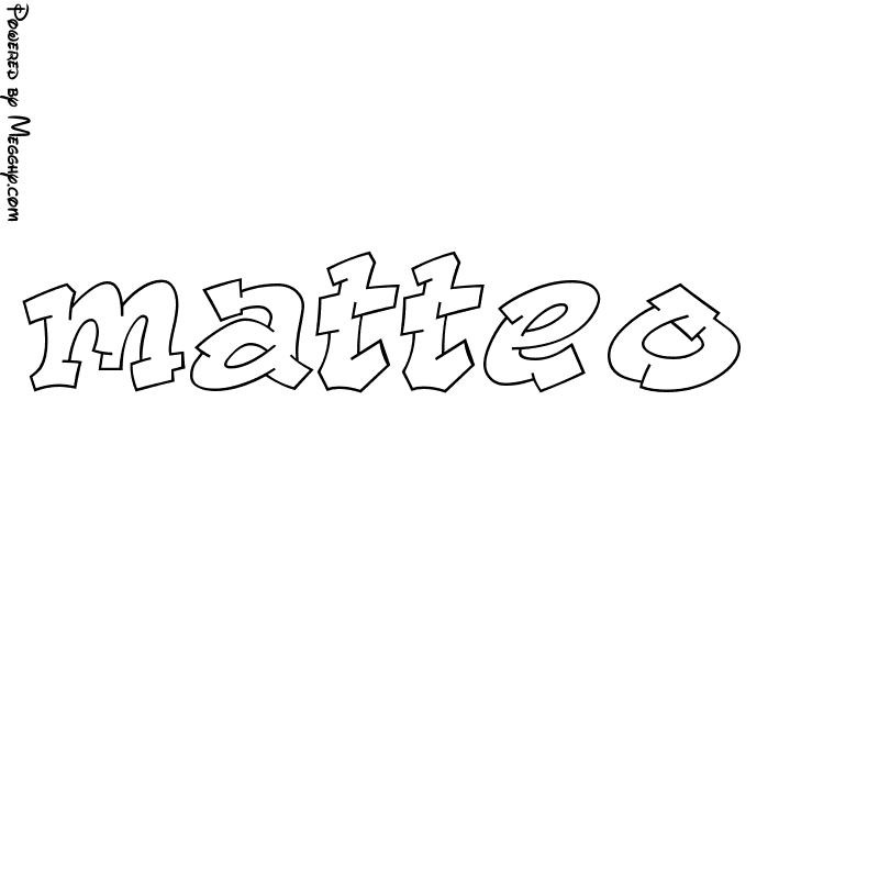 Disegno per bambini matteo 3872 da stampare e colorare