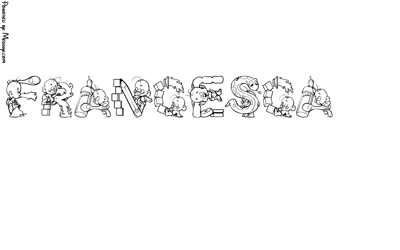 Disegno per bambini francesca 5544 da stampare e colorare