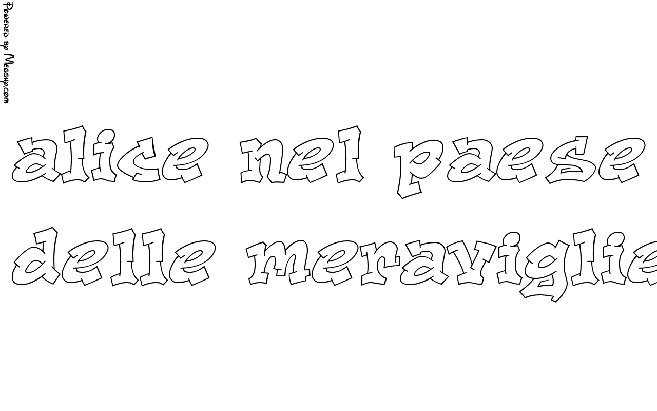 Disegno per bambini alice nel paese 9968 da stampare e colorare