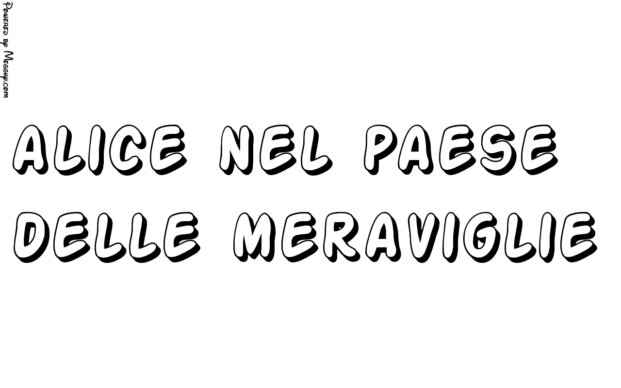 Disegno per bambini alice nel paese 9970 da stampare e colorare