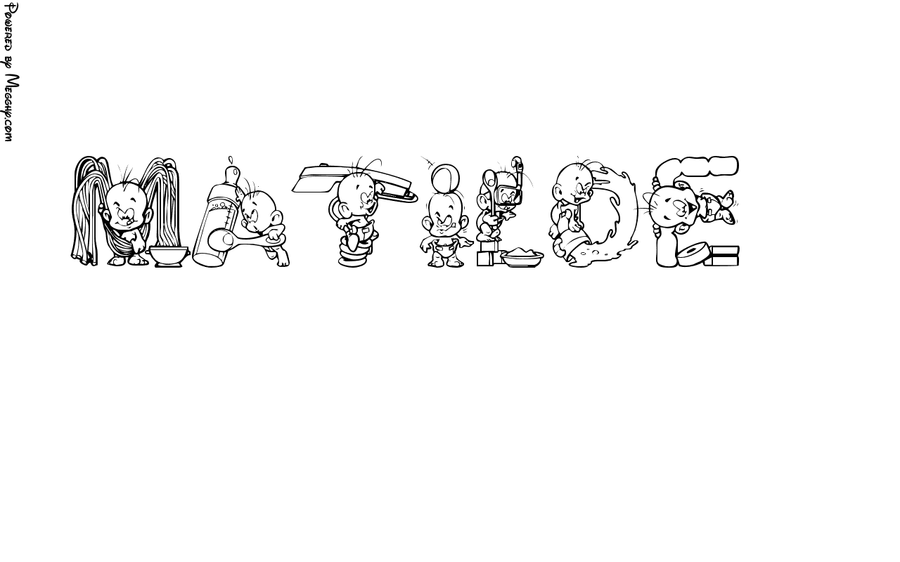 Disegno per bambini matilde 14886 da stampare e colorare