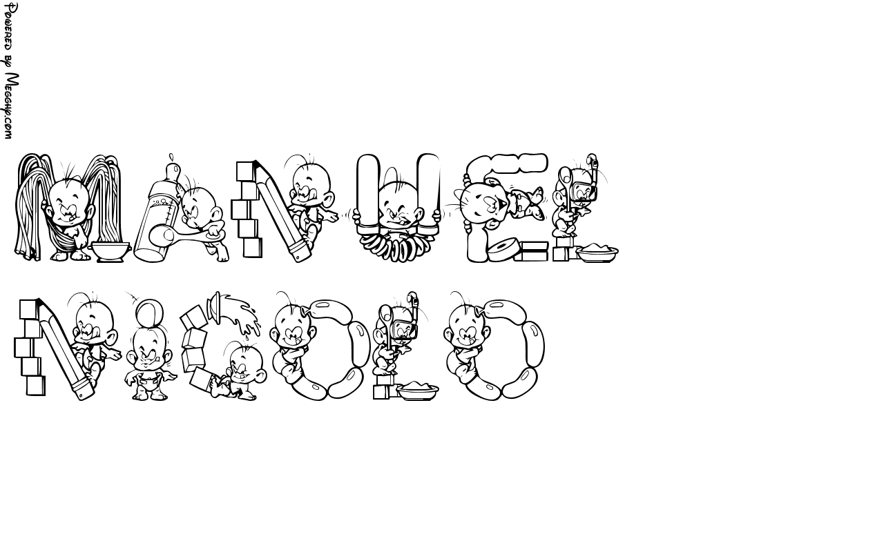 Disegno per bambini manuel 19460 da stampare e colorare