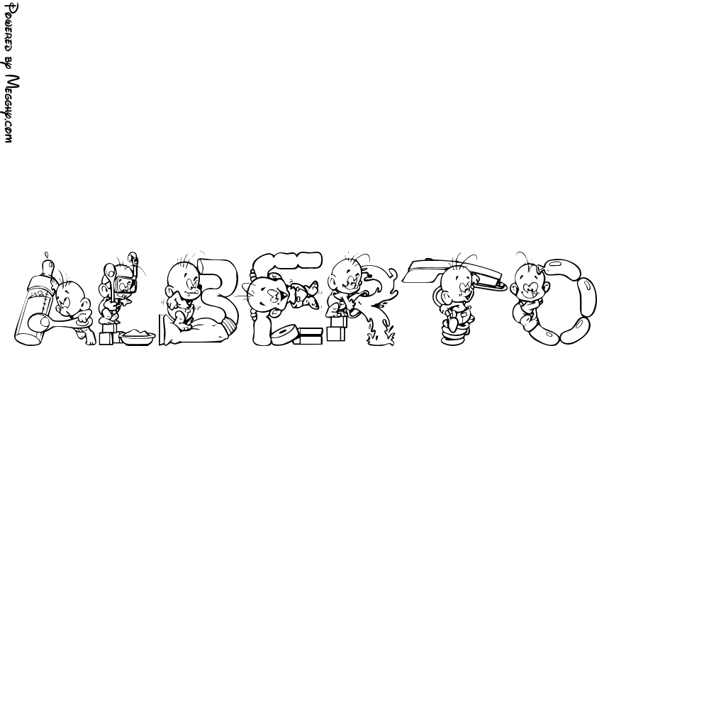 Disegno per bambini alberto 19804 da stampare e colorare