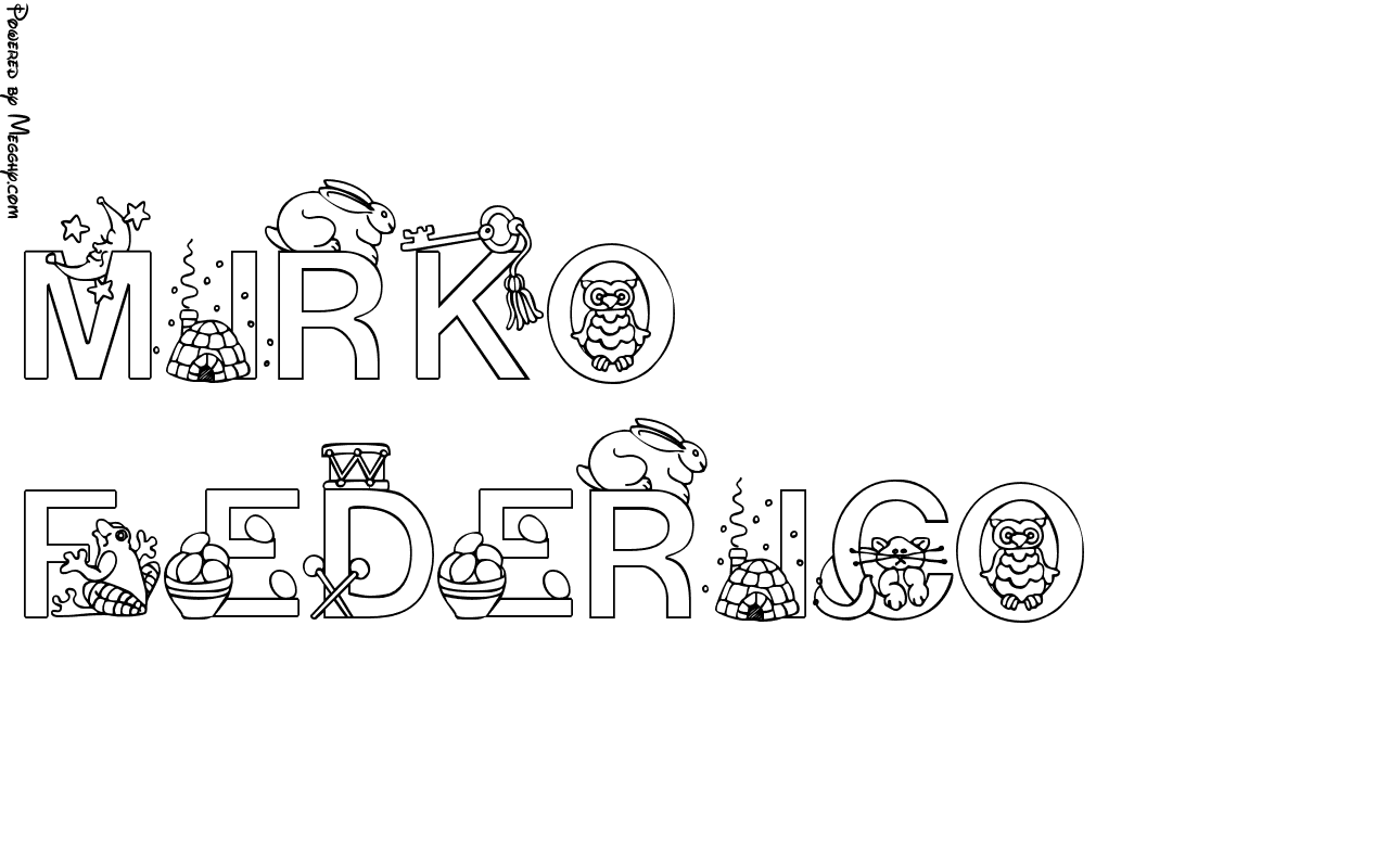 Disegno per bambini mirko 20460 da stampare e colorare