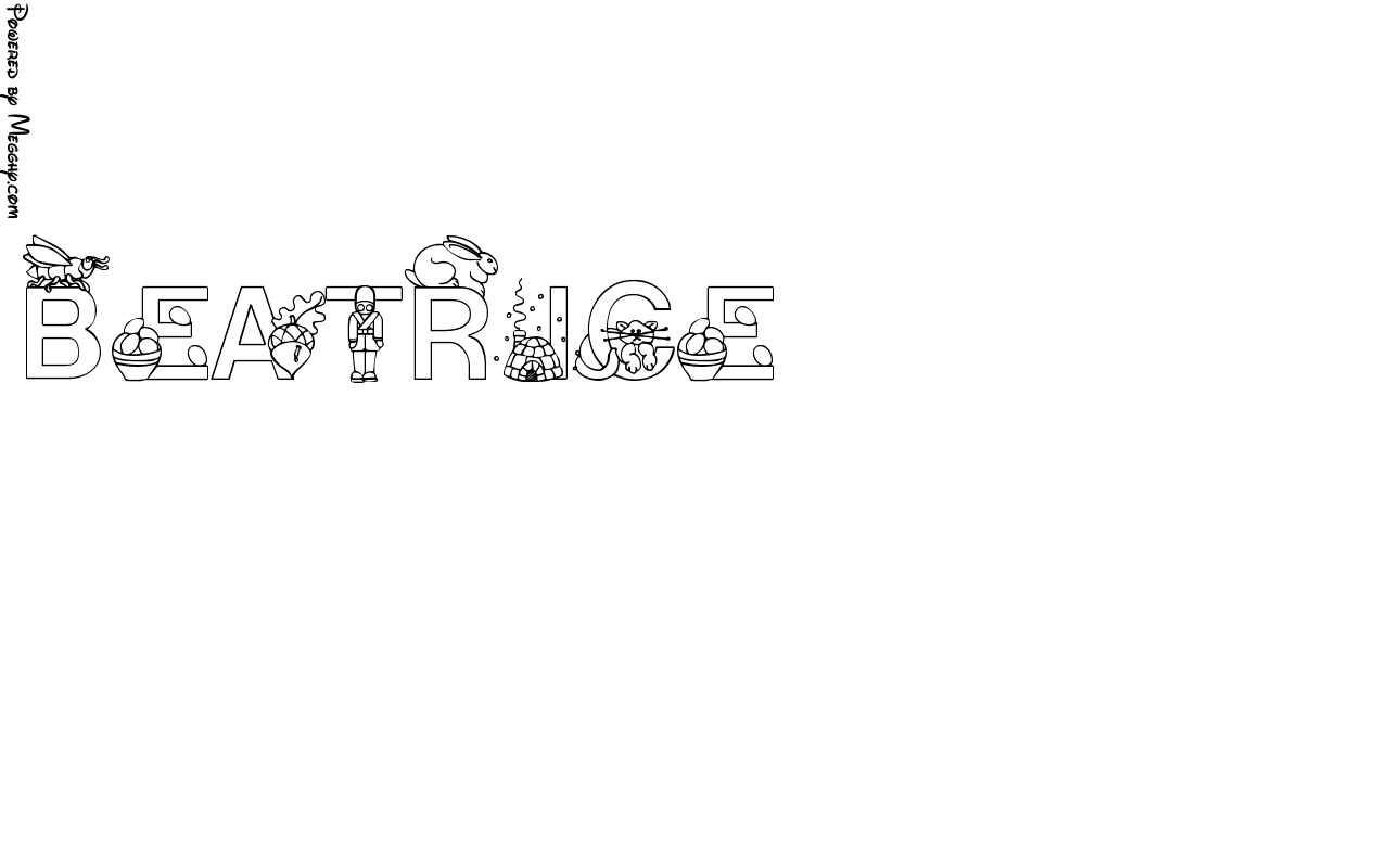 Disegno per bambini beatrice 20933 da stampare e colorare