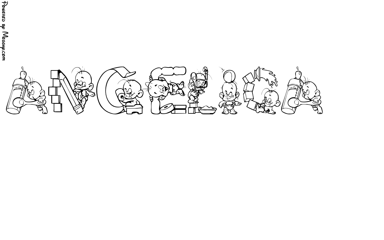 Disegno per bambini angelica 21493 da stampare e colorare