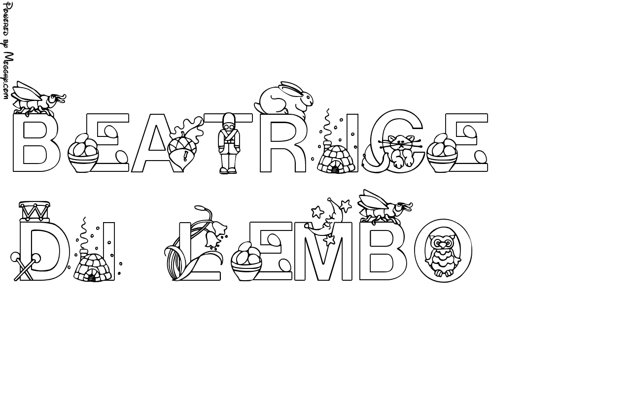 Disegno per bambini beatrice 24977 da stampare e colorare