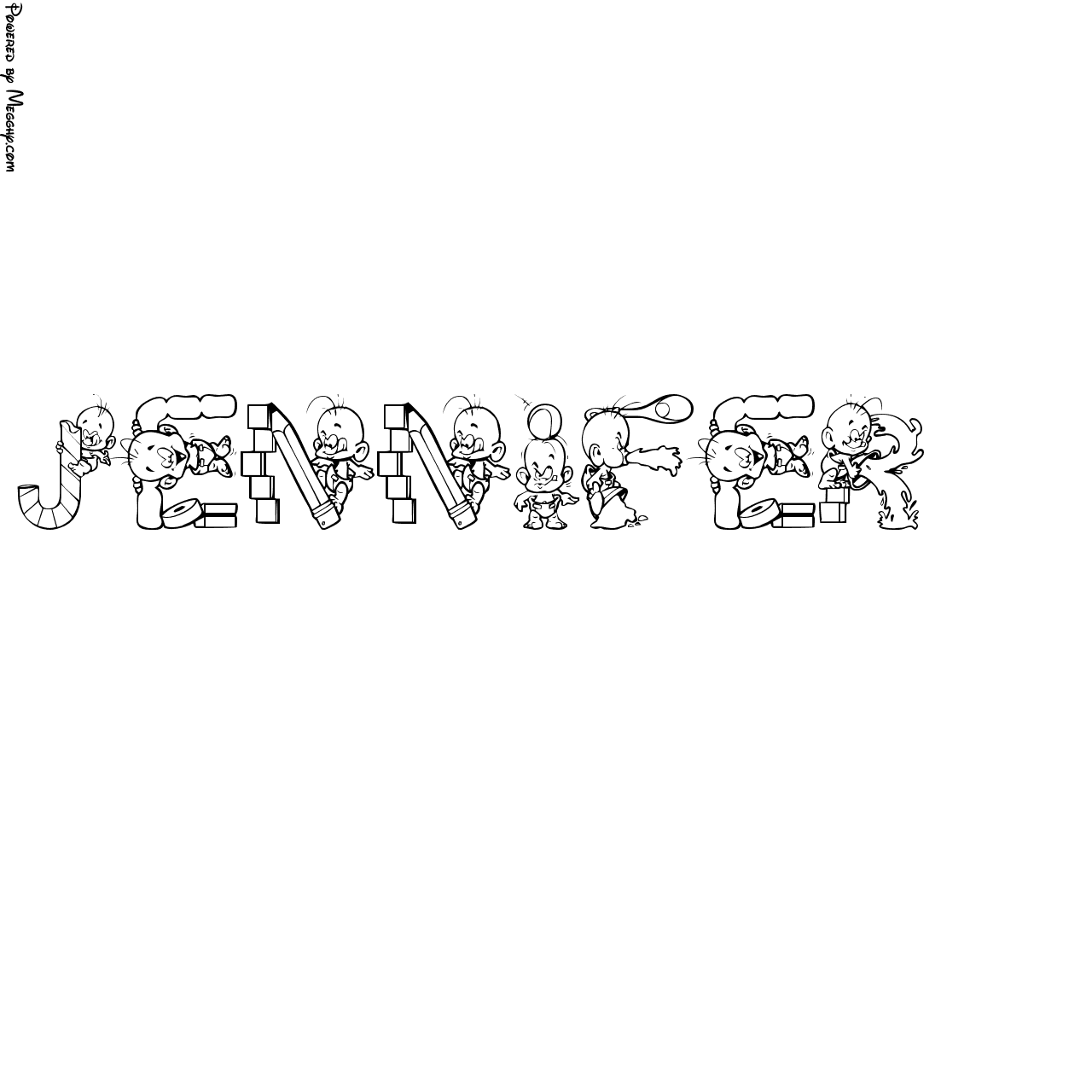 Disegno per bambini jennifer 27471 da stampare e colorare