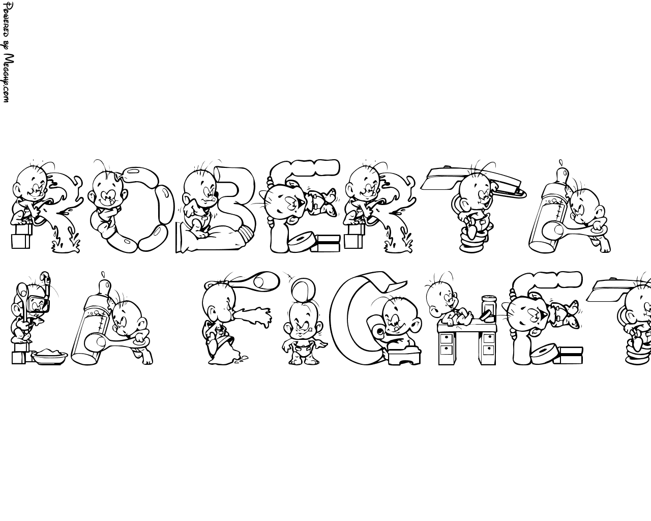 Disegno per bambini roberta 30899 da stampare e colorare