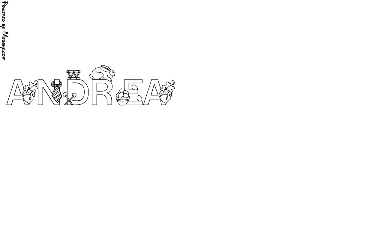 Disegno per bambini andrea 33117 da stampare e colorare