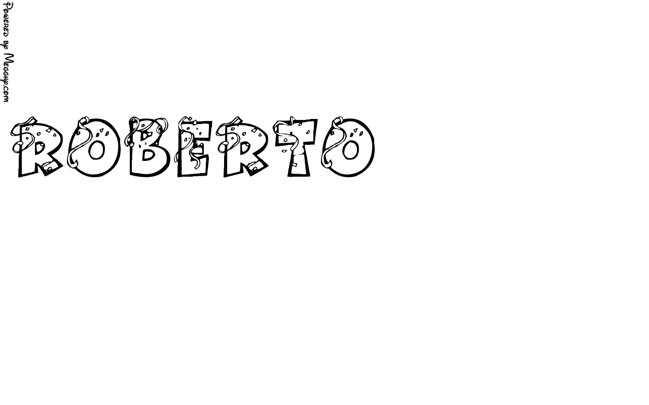 Disegno per bambini roberto 36331 da stampare e colorare