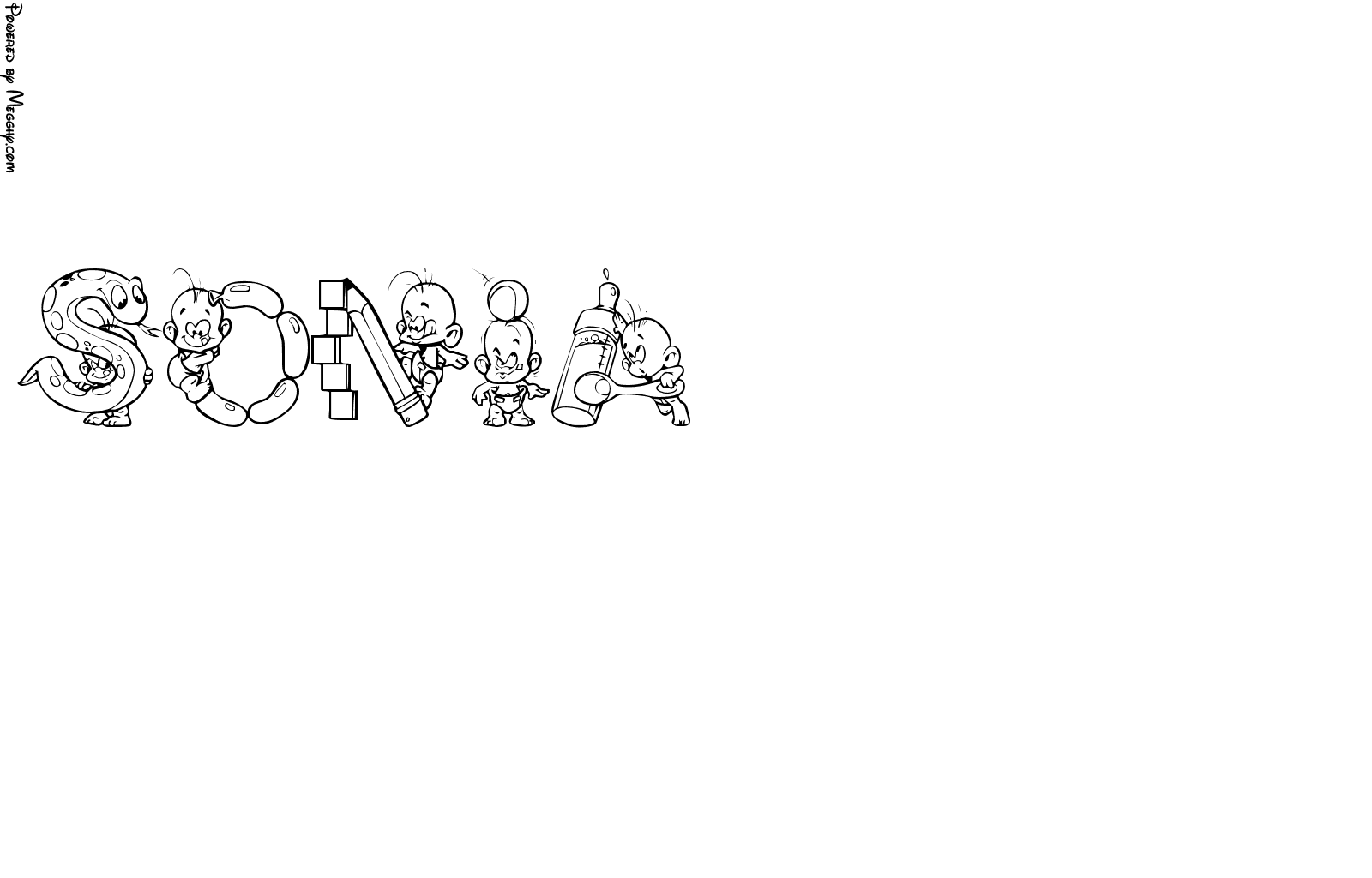 Disegno per bambini sonia 36349 da stampare e colorare