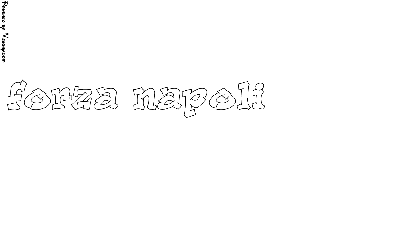 Disegno per bambini forza napoli 40170 da stampare e colorare