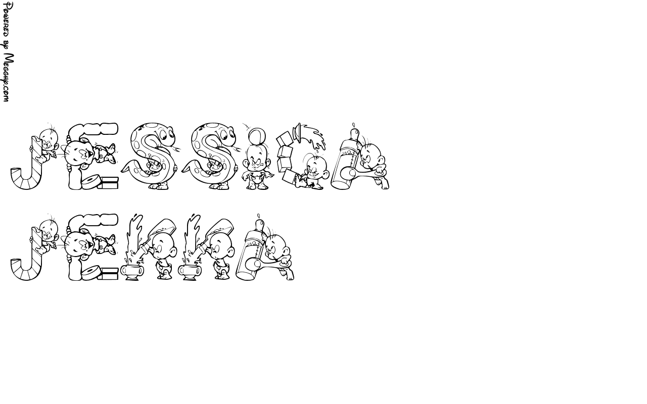 Disegno per bambini jessica 45668 da stampare e colorare