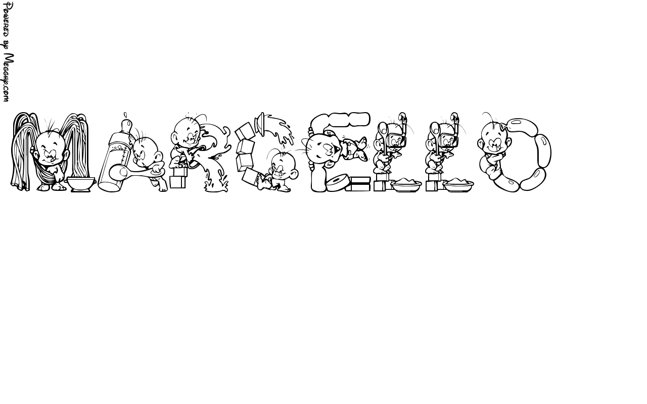 Disegno per bambini marcello 45756 da stampare e colorare