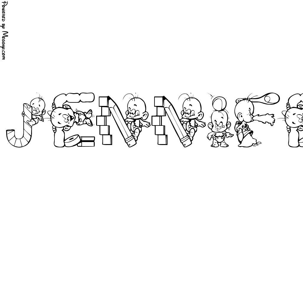 Disegno per bambini jennifer 47034 da stampare e colorare