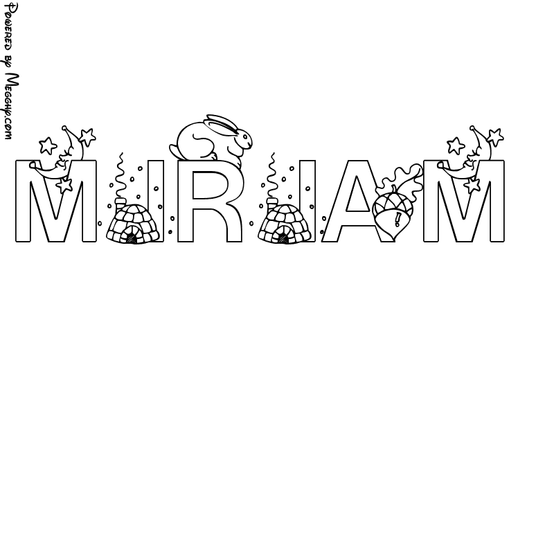 Disegno per bambini miriam 50170 da stampare e colorare