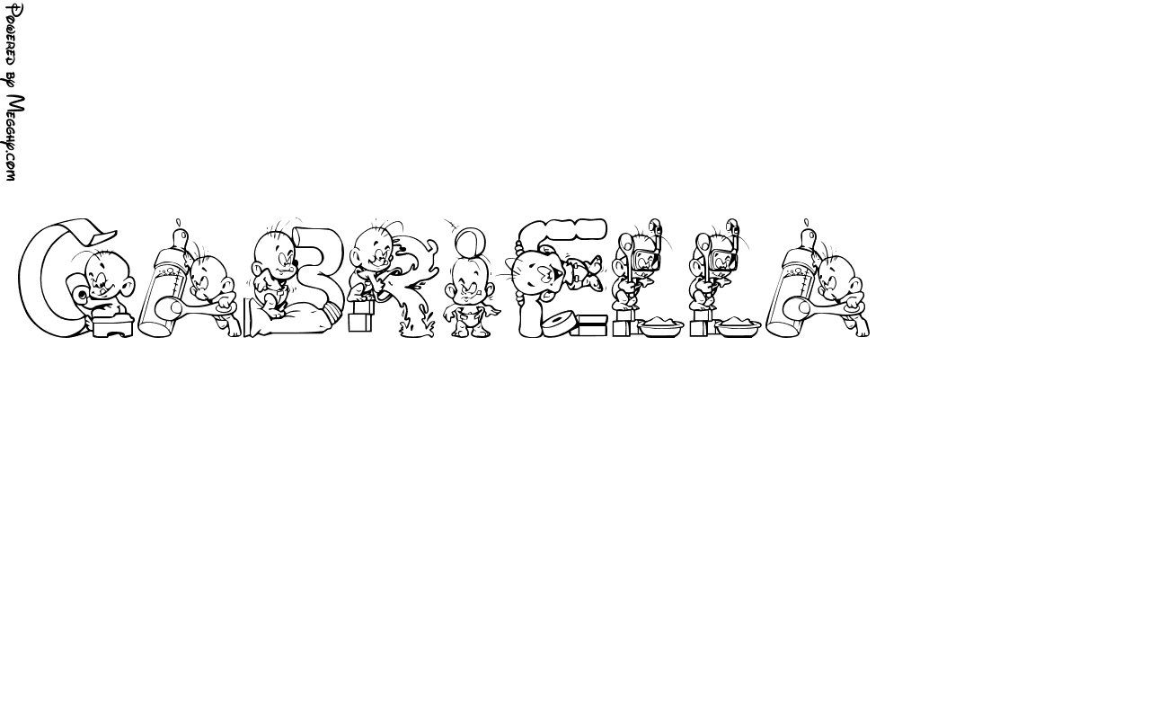 Disegno per bambini gabriella 50240 da stampare e colorare