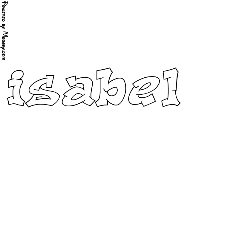 Disegno per bambini isabel 51449 da stampare e colorare