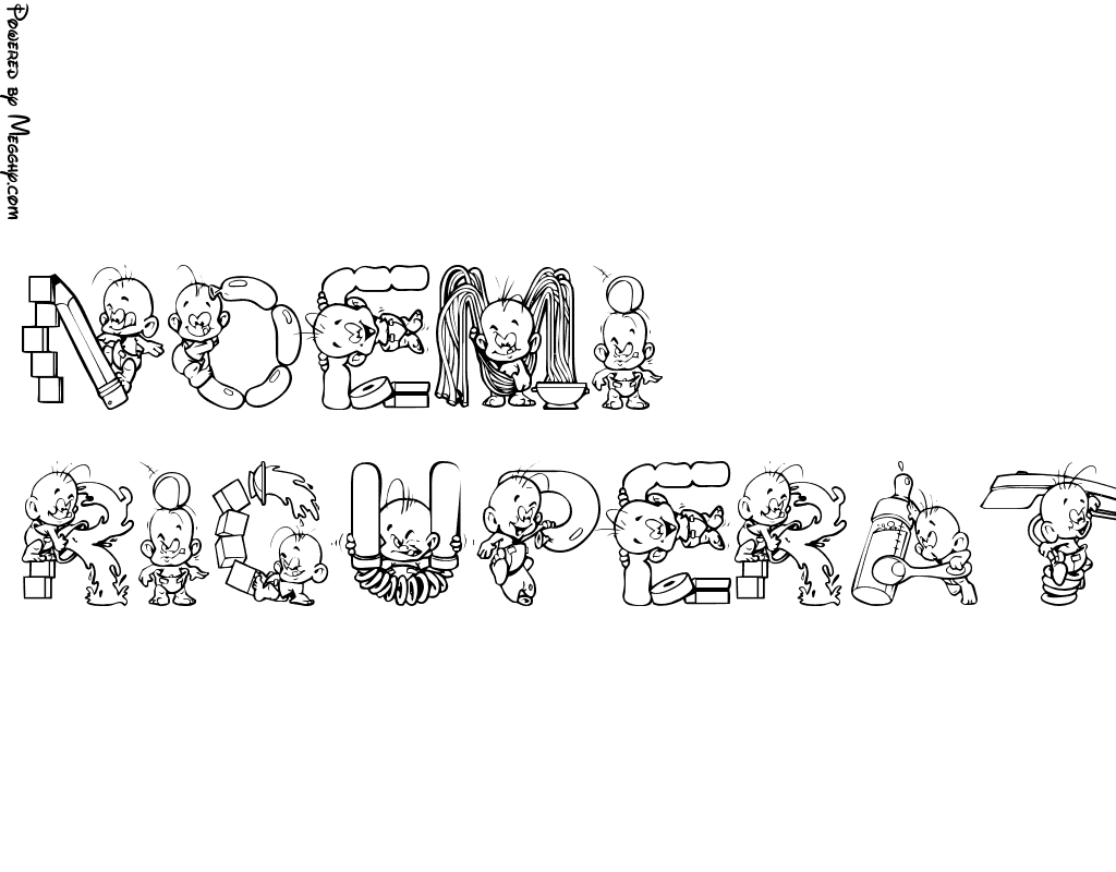 Disegno per bambini noemi 54445 da stampare e colorare