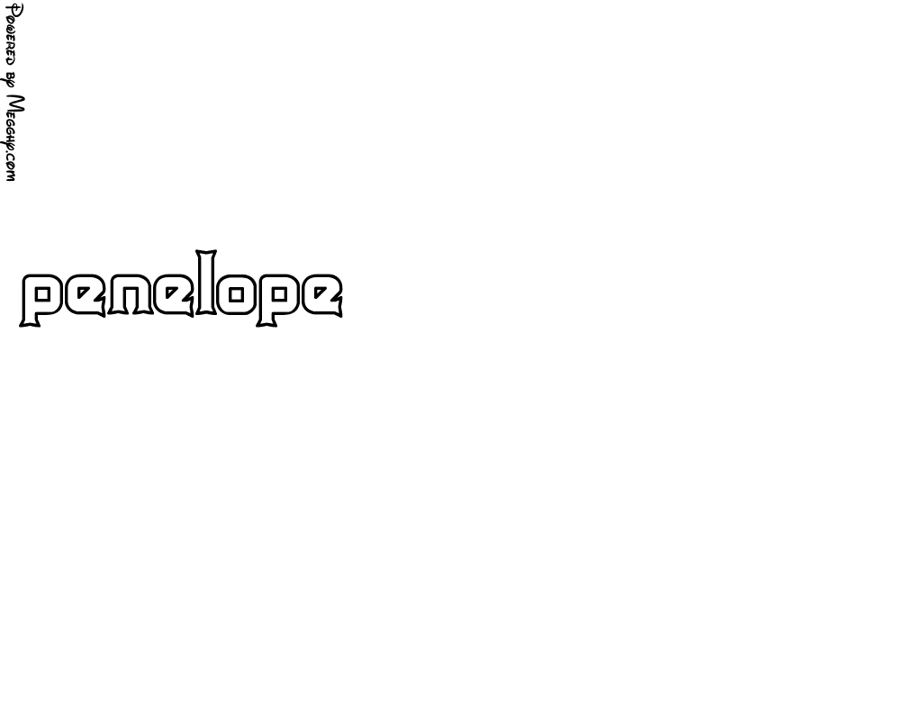 Disegno per bambini penelope 56047 da stampare e colorare