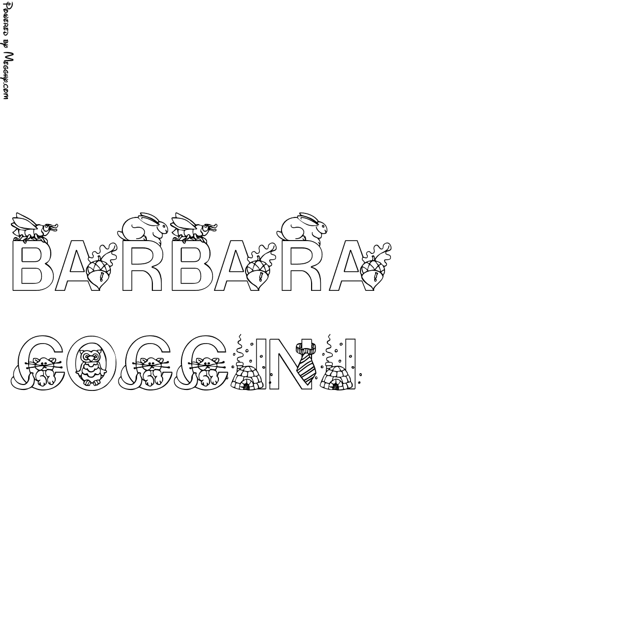 Disegno per bambini barbara 59230 da stampare e colorare