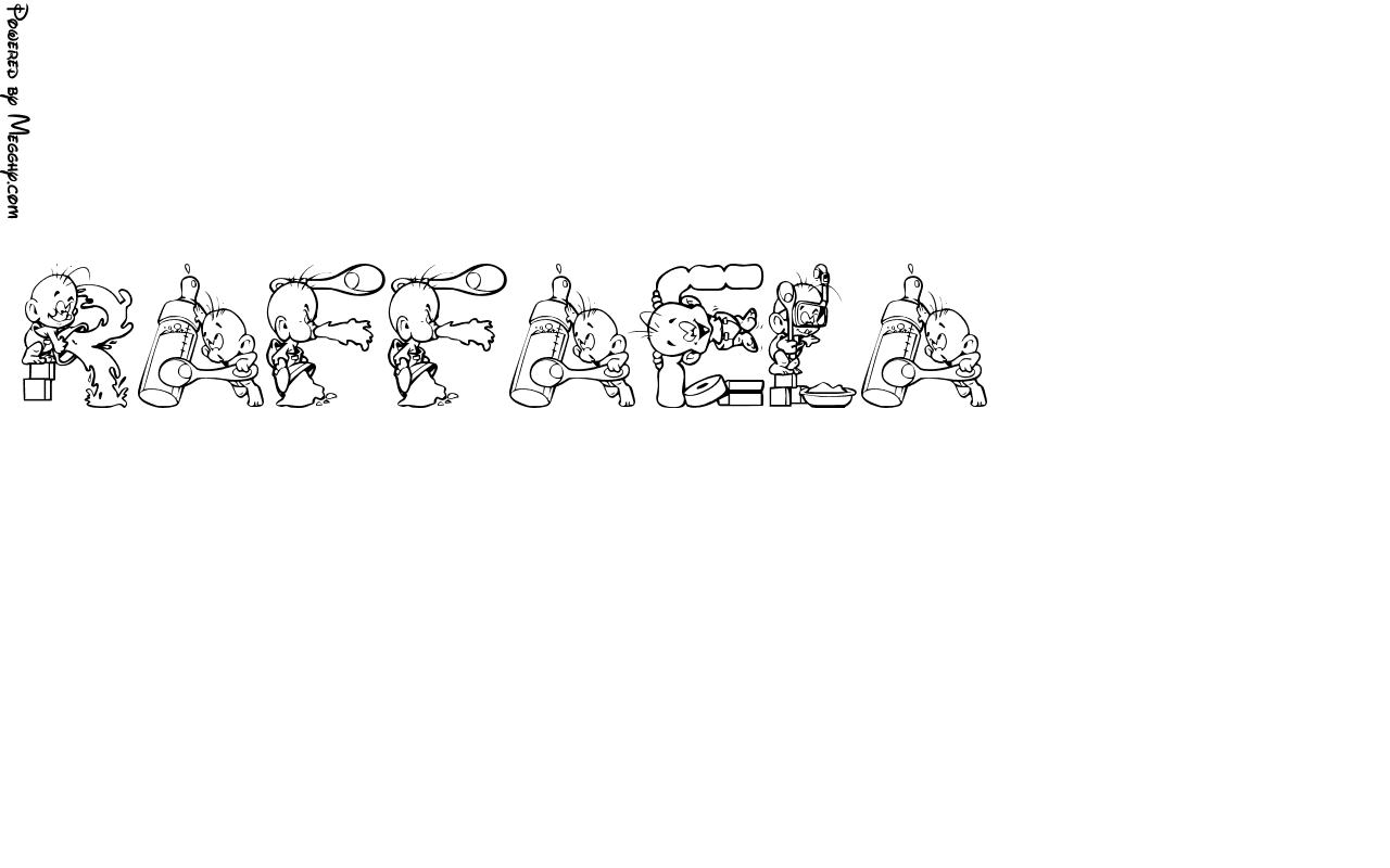 Disegno per bambini raffaela 61802 da stampare e colorare