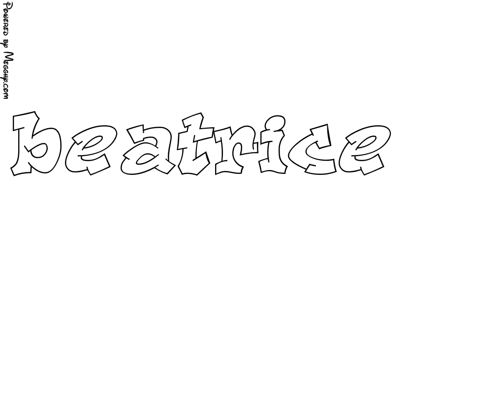 Disegno per bambini beatrice 63199 da stampare e colorare