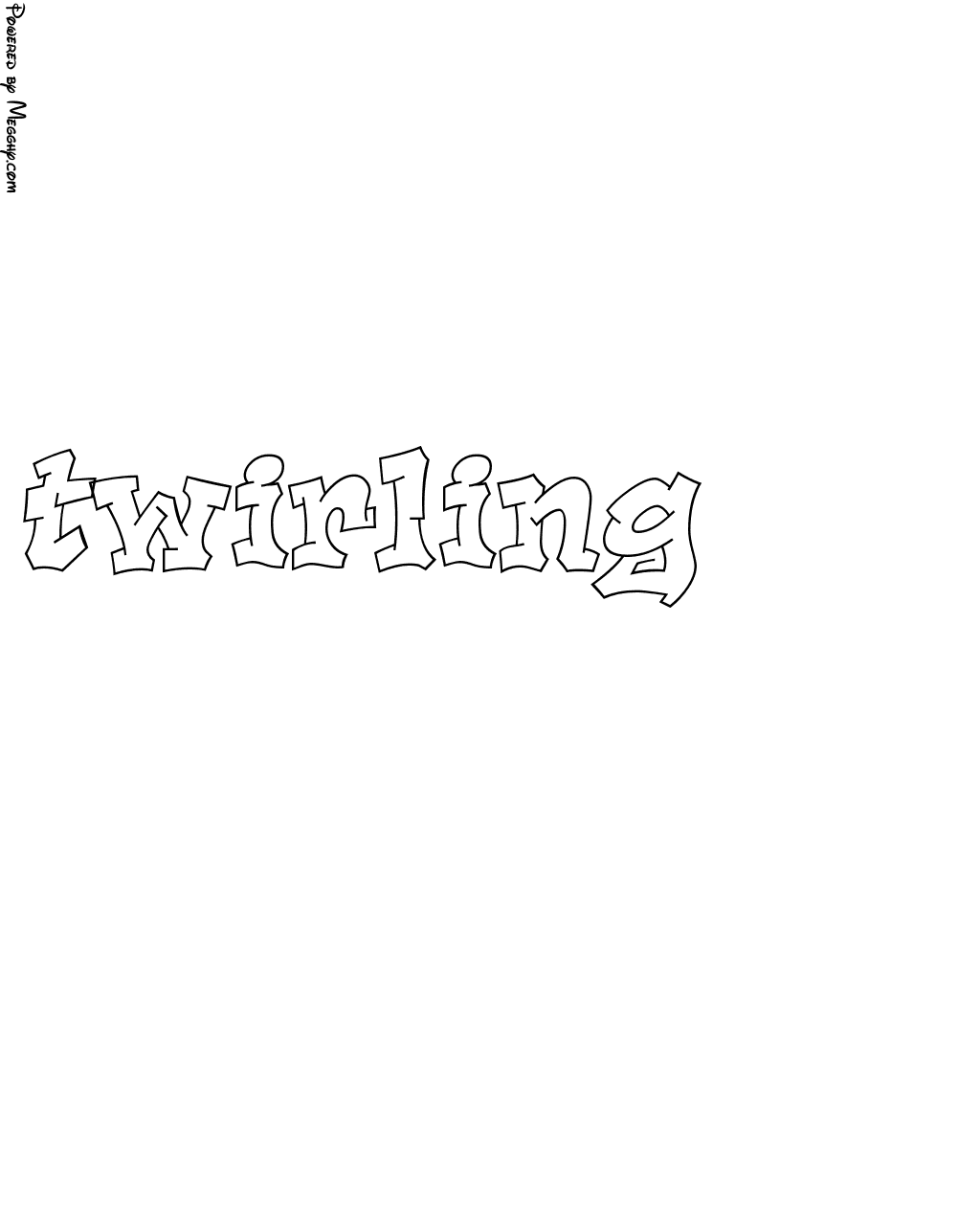Disegno per bambini twirling 66623 da stampare e colorare