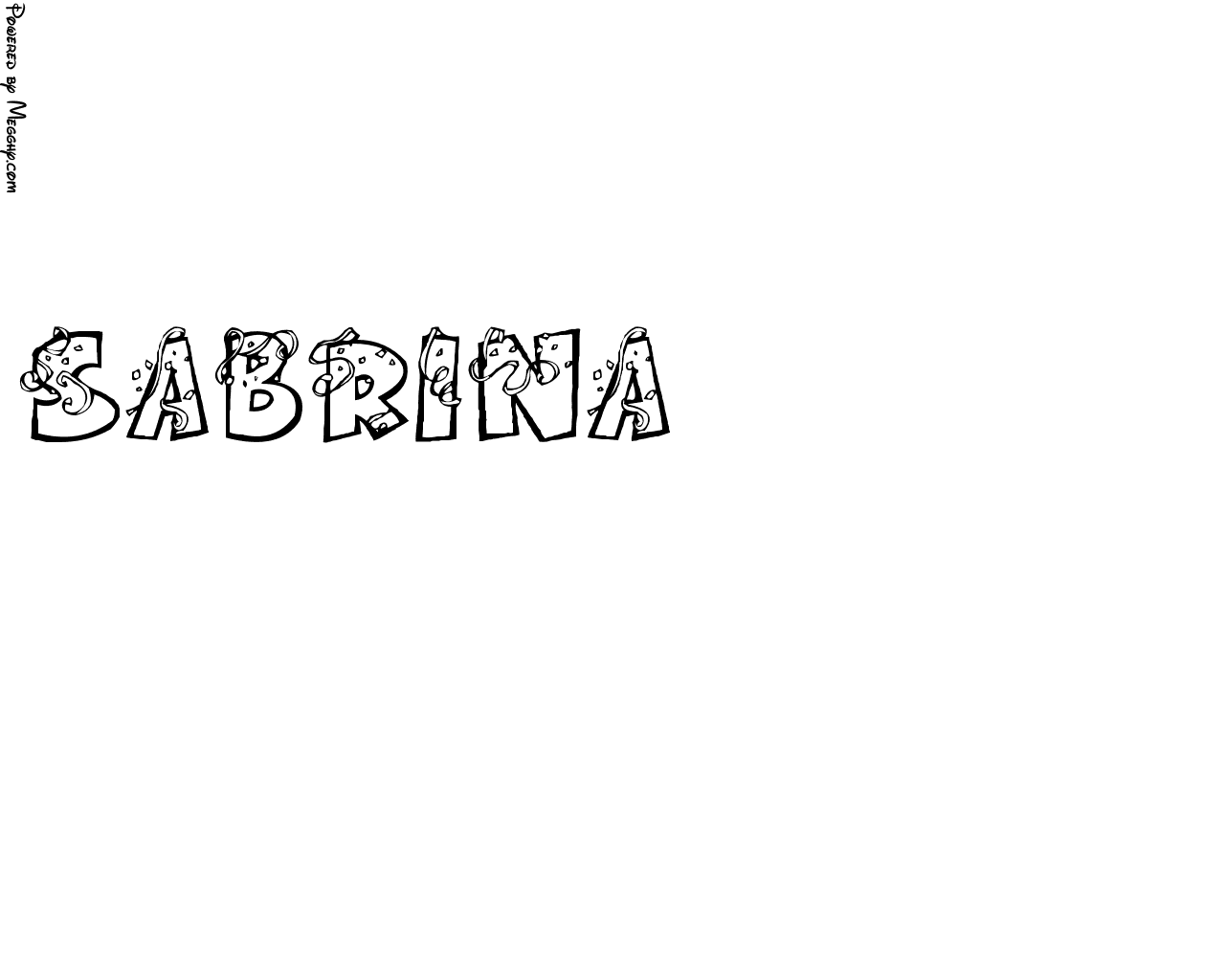 Disegno per bambini sabrina 68287 da stampare e colorare