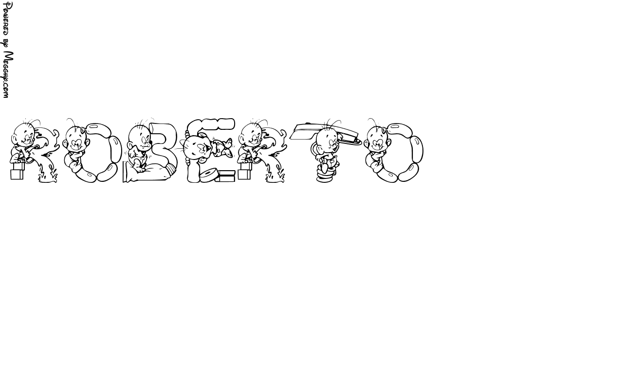 Disegno per bambini roberto 69060 da stampare e colorare