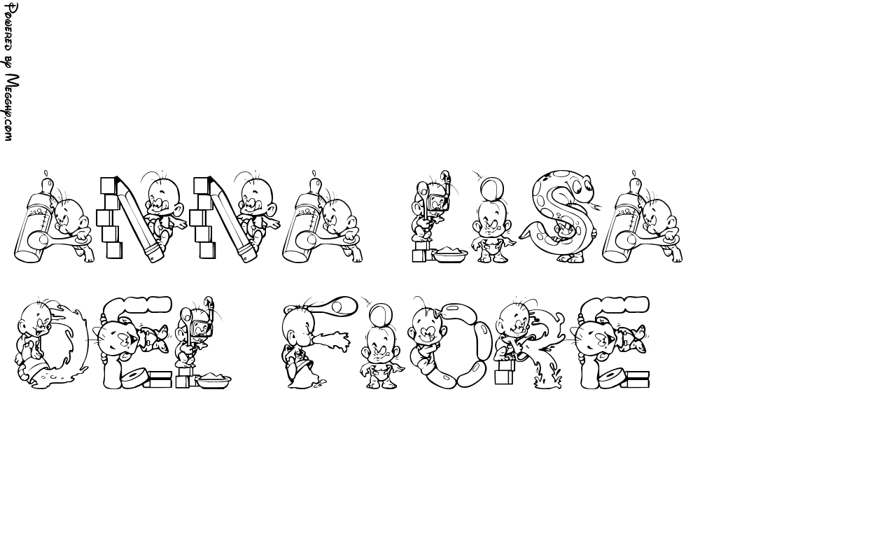 Disegno per bambini anna lisa 70008 da stampare e colorare