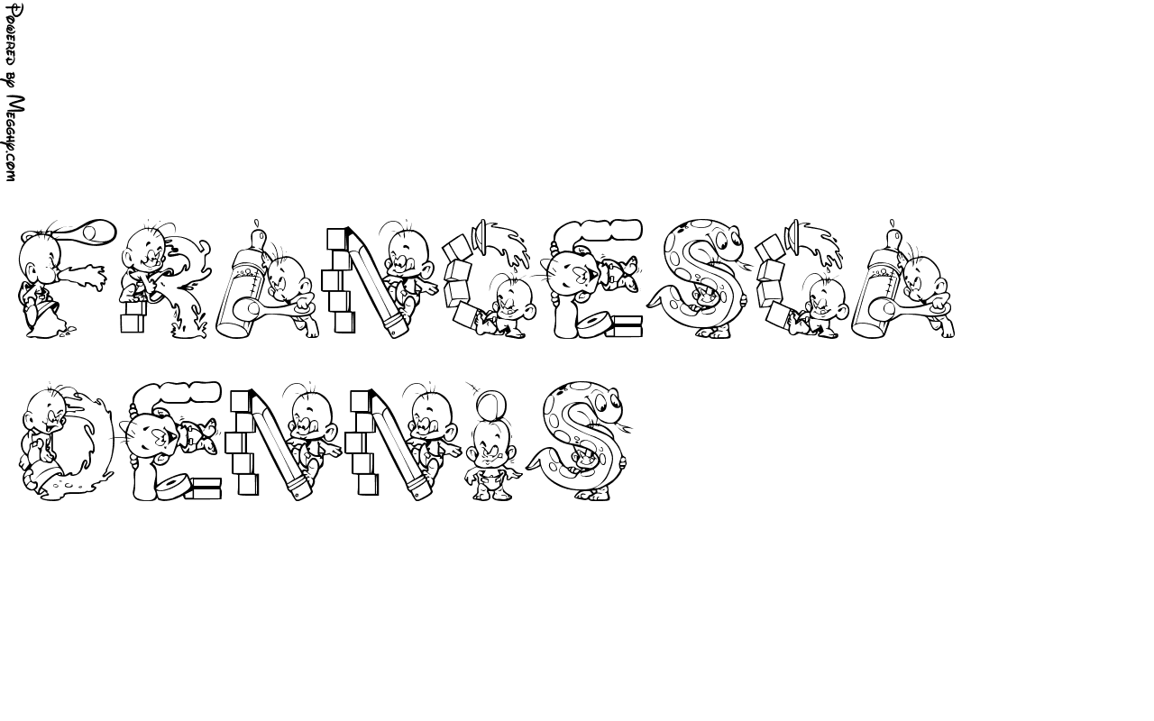 Disegno per bambini francesca 76168 da stampare e colorare