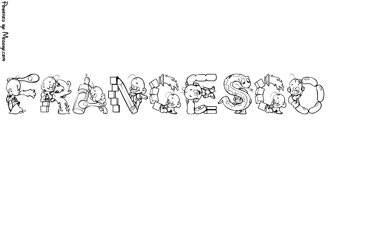 Disegno per bambini francesco 77111 da stampare e colorare