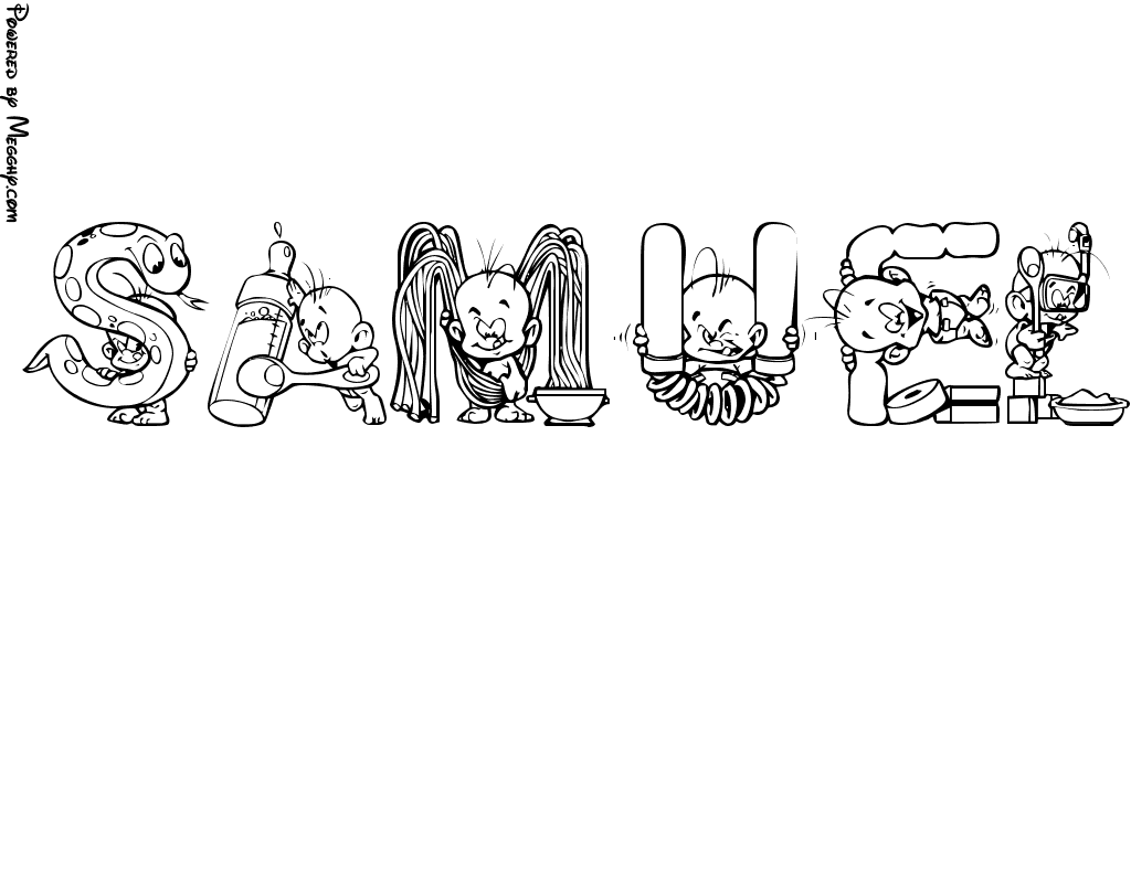 Disegno per bambini samuel 83320 da stampare e colorare