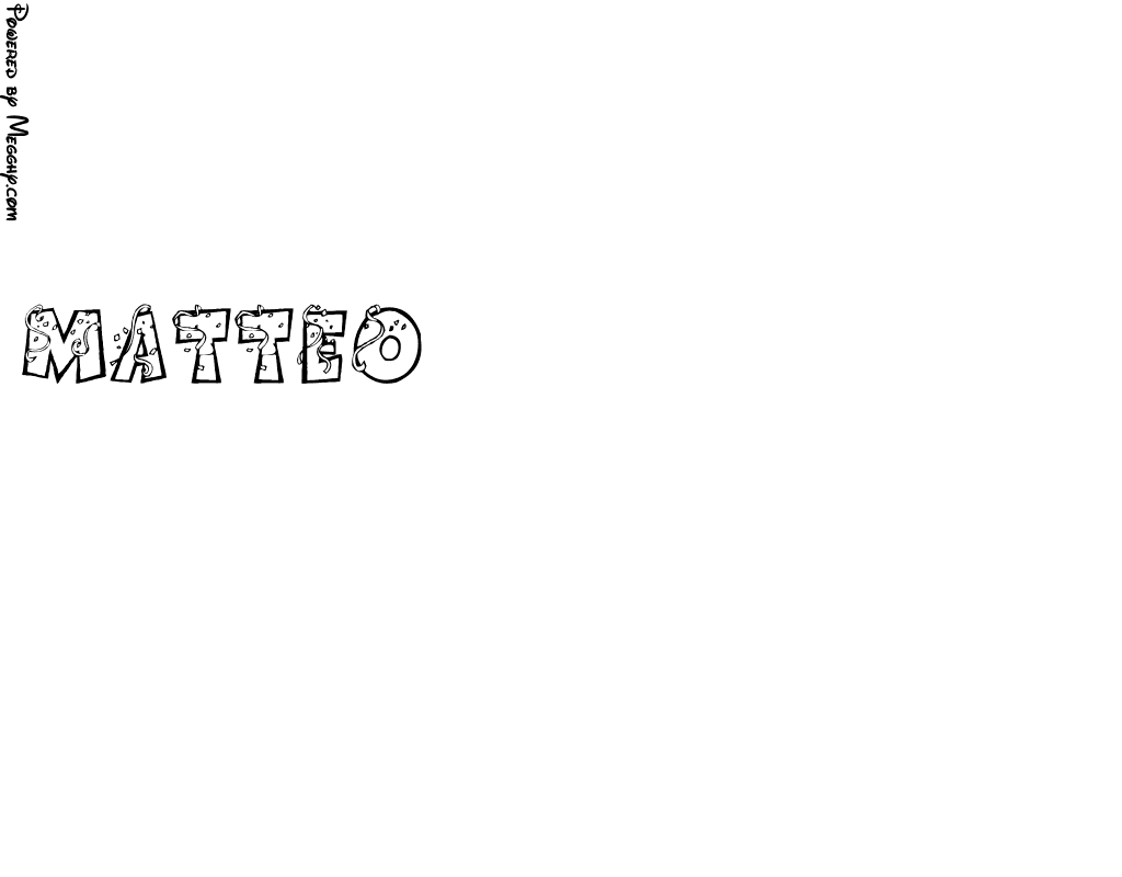 Disegno per bambini matteo 83536 da stampare e colorare