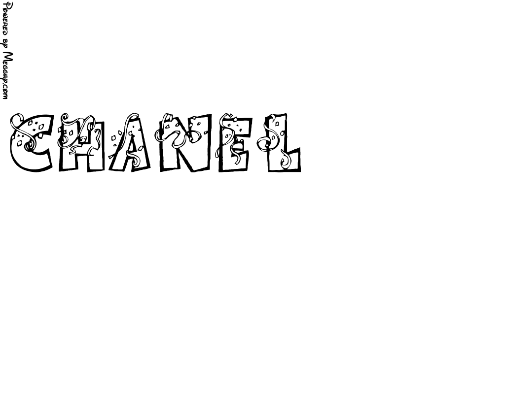 Disegno per bambini chanel 84761 da stampare e colorare