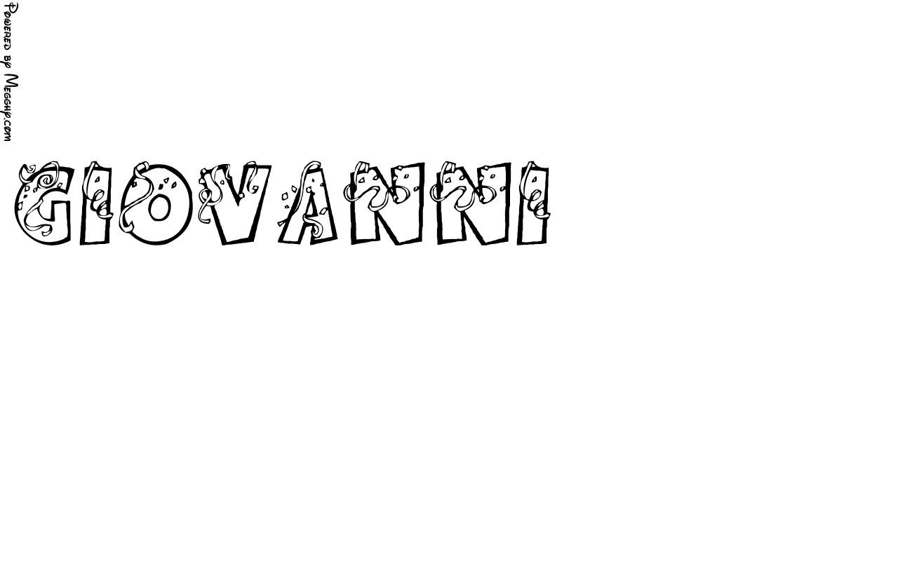 Disegno per bambini giovanni 88115 da stampare e colorare