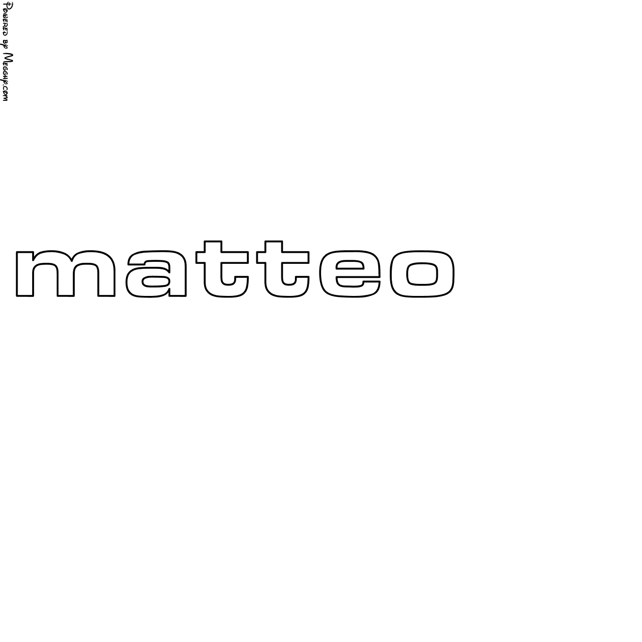 Disegno per bambini matteo 88336 da stampare e colorare