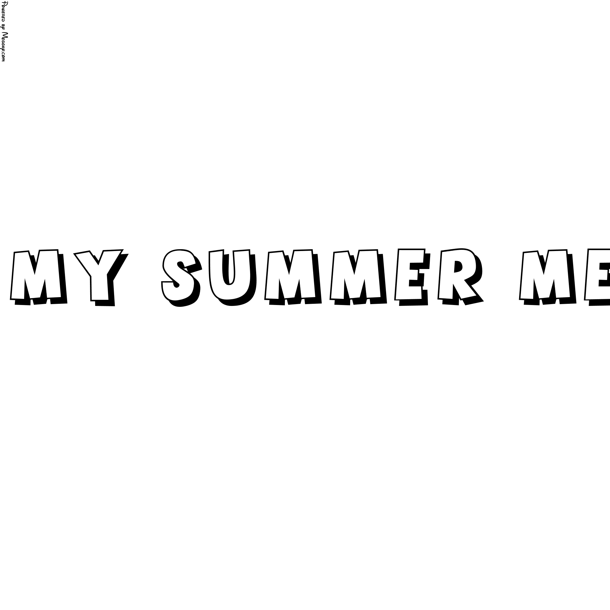 Disegno per bambini my summer memories 90113 da stampare e colorare