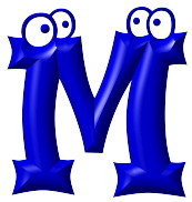 Lettera M - alfabeto Occhietti Blu