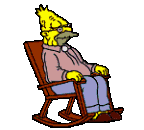 Gif Animate Simpsons abraham