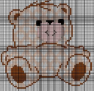 Schemi punto croce: Titti con ombrello da sole ed Orsetti fantasy