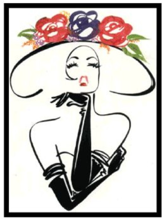 Schema Punto Croce Donna Cappello 1